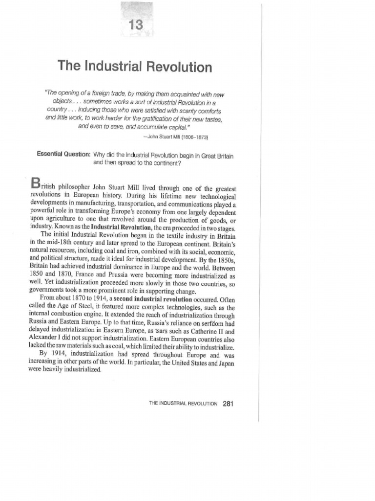The Industrial Revolution in Britain | PDF | Textile Manufacturing | Cotton
