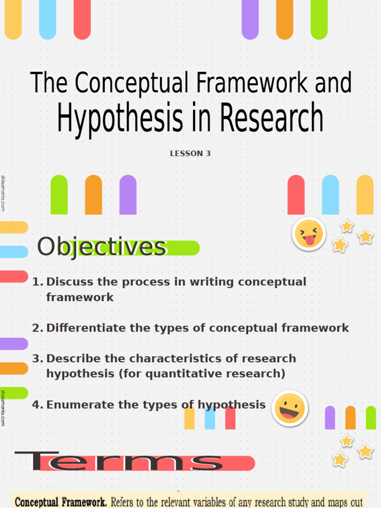 RP LESSON-3 Conceptual Framework Hypothesis | PDF | Hypothesis | Statistics