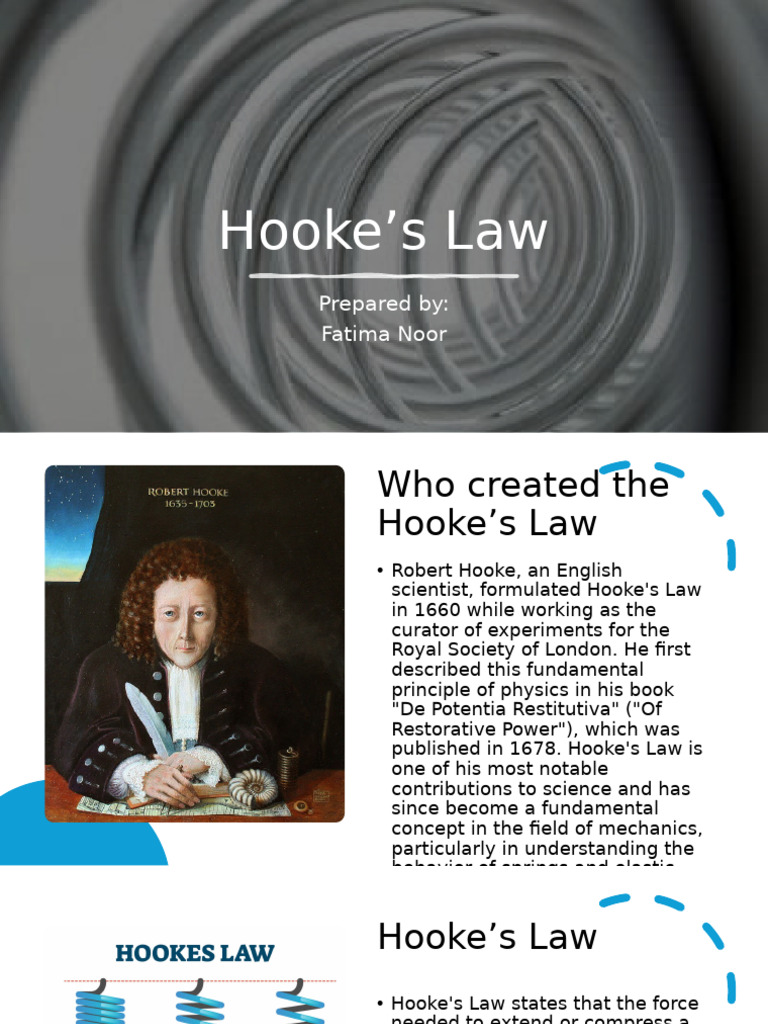 Understanding Hooke's Law in Physics | PDF | Force | Elasticity (Physics)