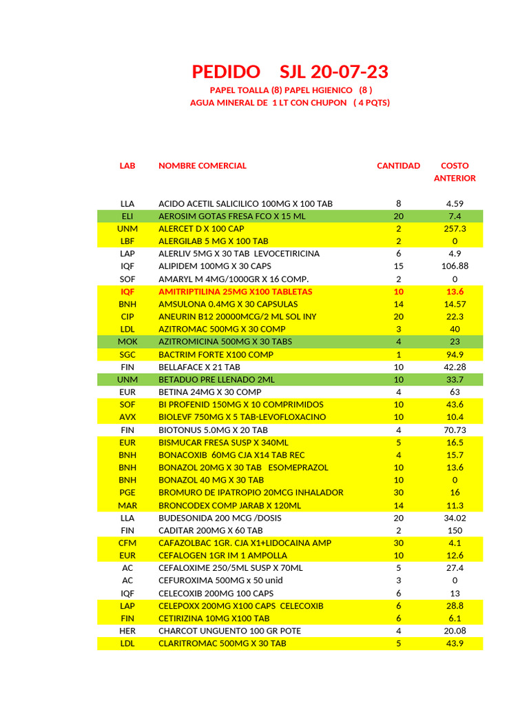 PEDIDO SJL Q (2) | PDF
