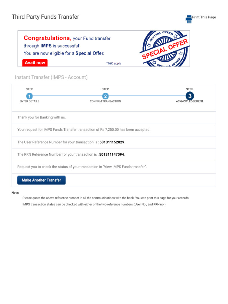 Welcome To HDFC Bank NetBanking | PDF