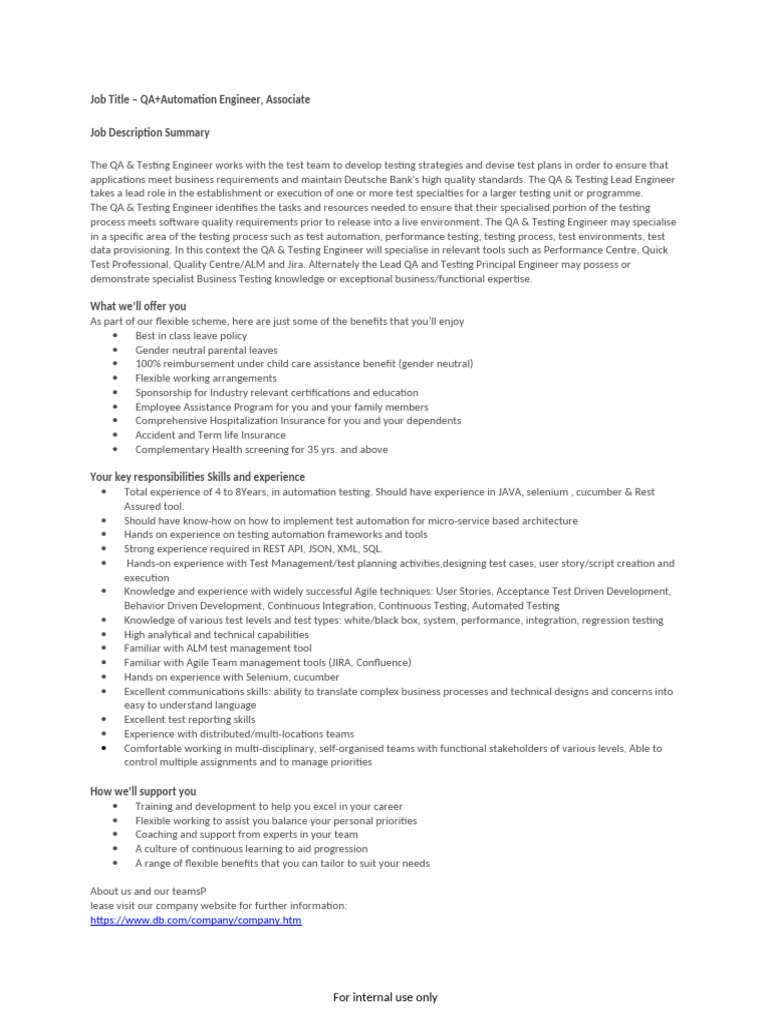 Associate - QA+Automation duetsheank | PDF | Agile Software Development | Computing