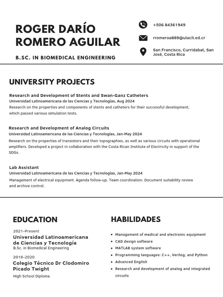 CV Roger Romero Aguilar | PDF