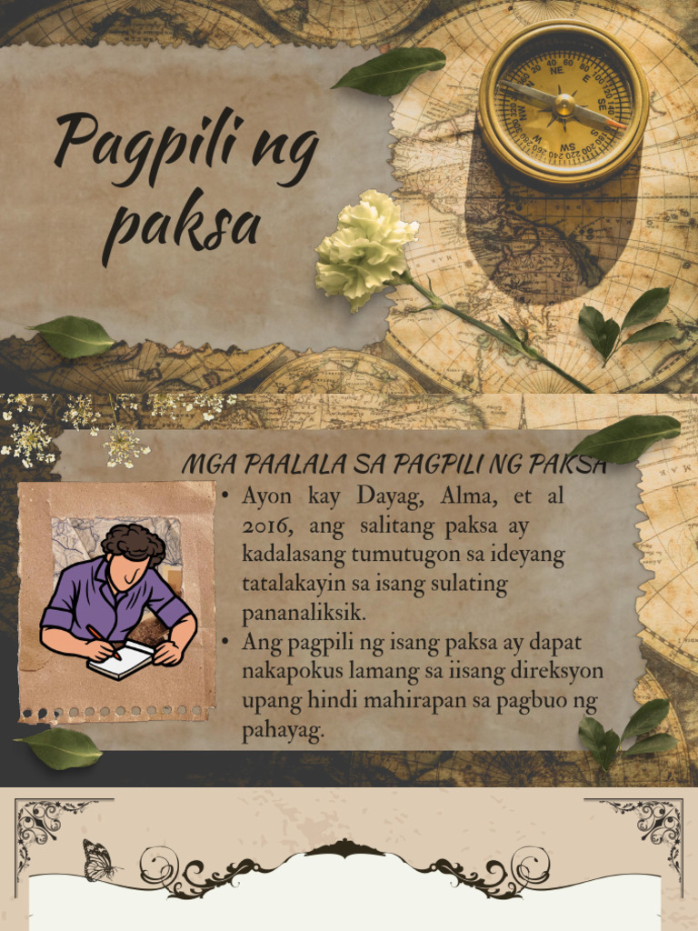 Pagpag - Q4 - Lesson 1 - Pagpili NG Paksa | PDF