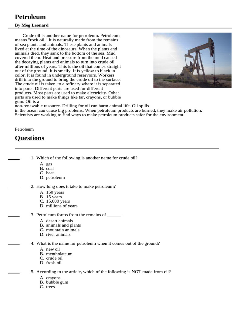 Petroleum | PDF