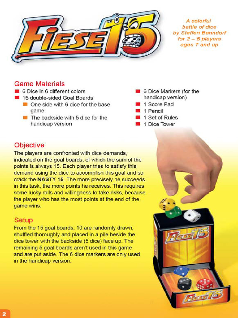 Fiese 15 English Rules | PDF
