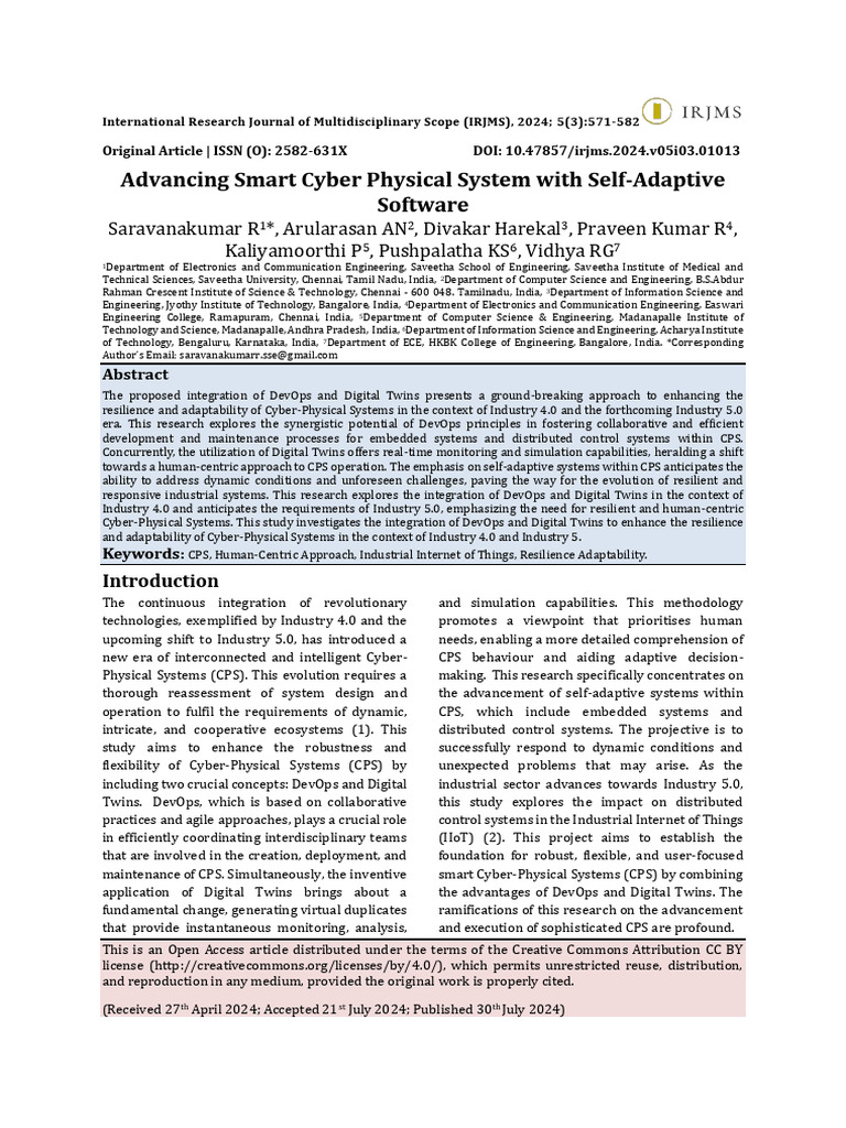 Manuscript IRJMS 01013 WS | PDF | Computer Security | Security
