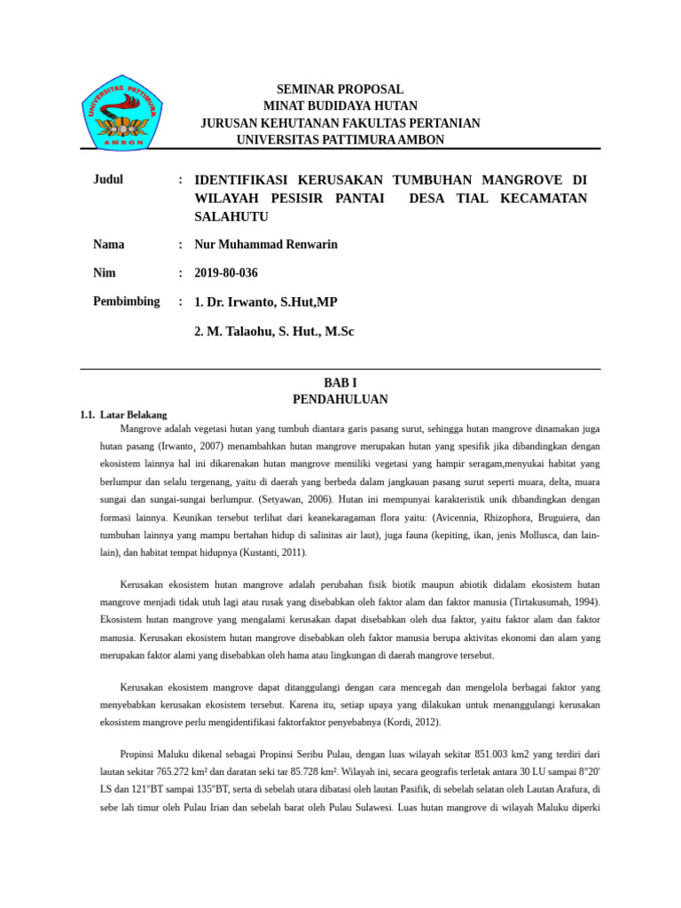 RINGKASAN PROPOSAL Nur m 12 juni-1 | PDF