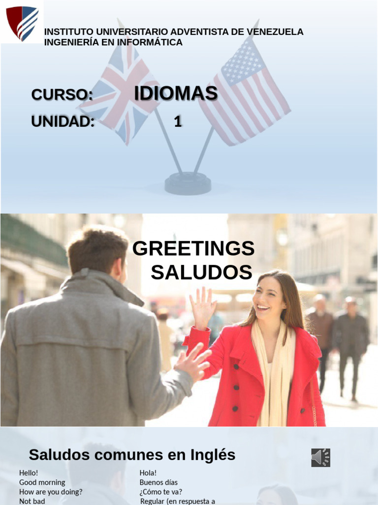 UNIDAD 1 Mod (1) Greetings | PDF