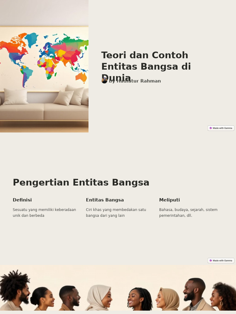 PERTEMUAN 3 Teori Dan Contoh Entitas Bangsa Di Dunia | PDF