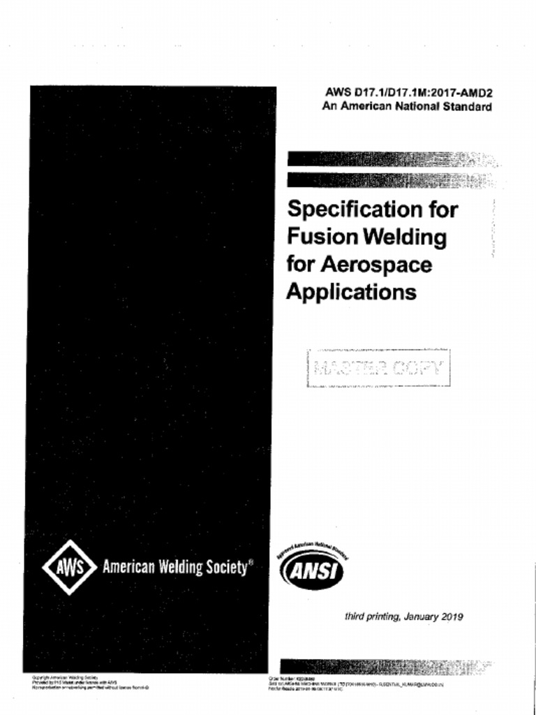 AWS D17.1-D17.1M - REV - 2017-AMD 2 - Compressed | PDF