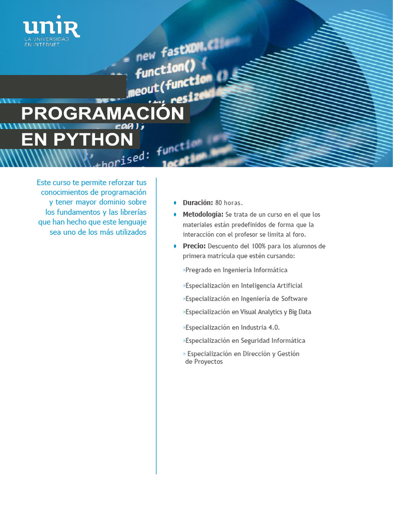 Curso Online de Programación en Python | PDF | Python (lenguaje de ...