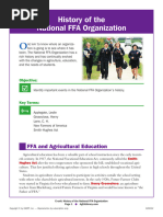 FFA History (1917-1988) | PDF | Learning Programs | Youth Organizations
