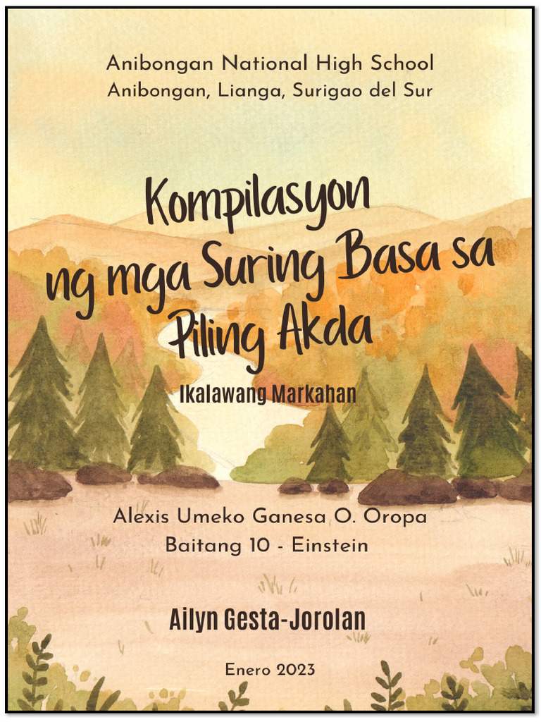 Suring Basa Filipino 10 | PDF