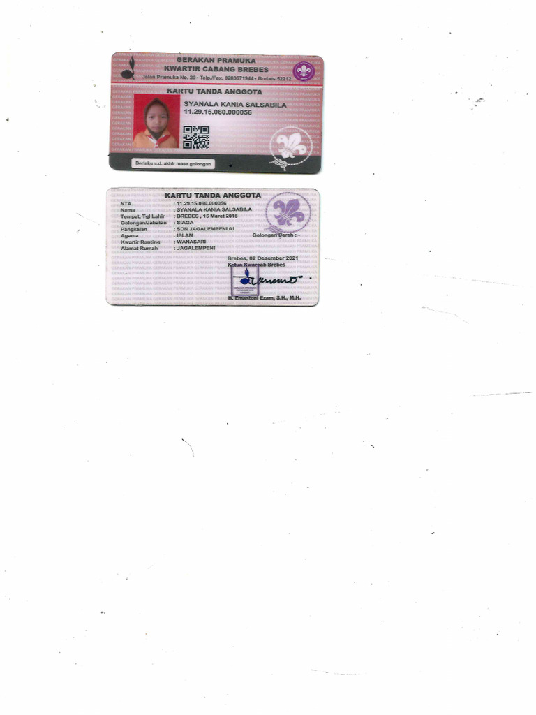 kartu pramuka | PDF