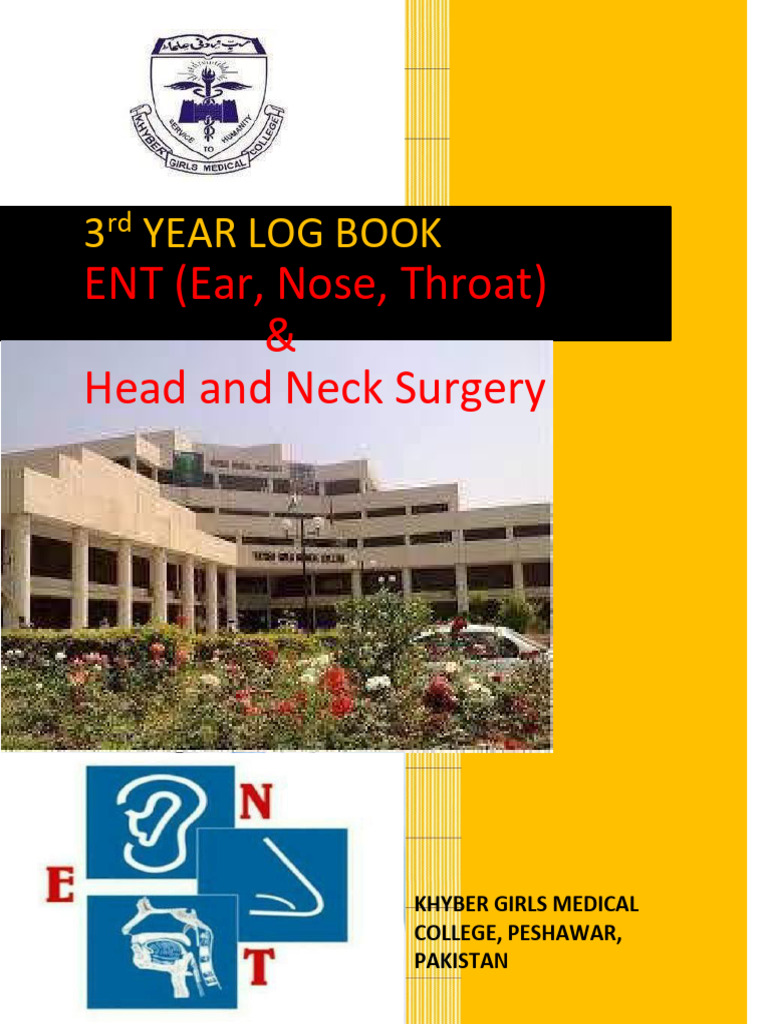 3rd Year ENT Log Book | PDF | Otorhinolaryngology | Medical Diagnosis