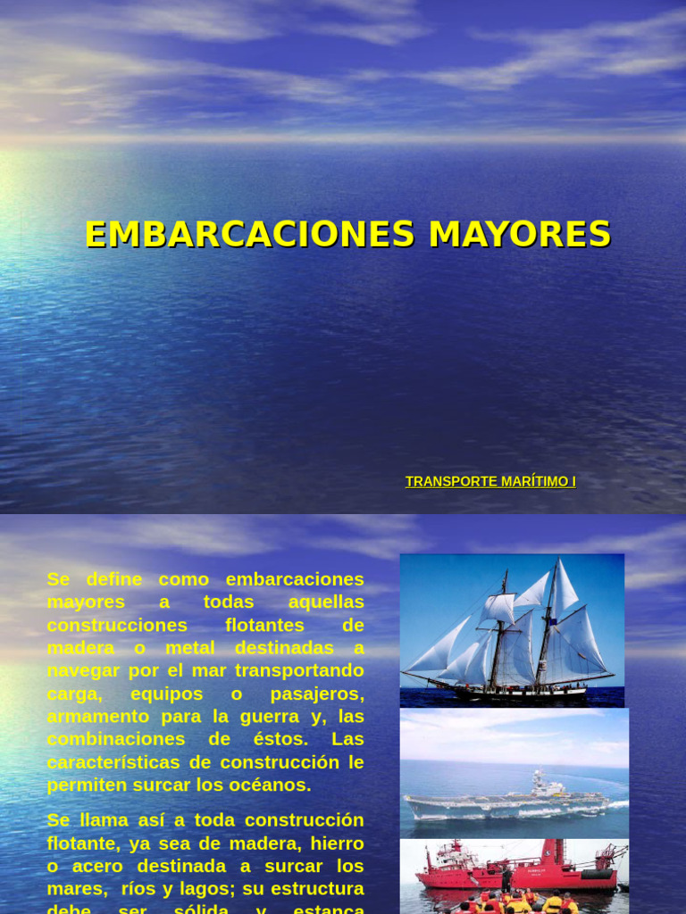 269074719-3-Embarcaciones-Mayores | PDF | Buques | Envío