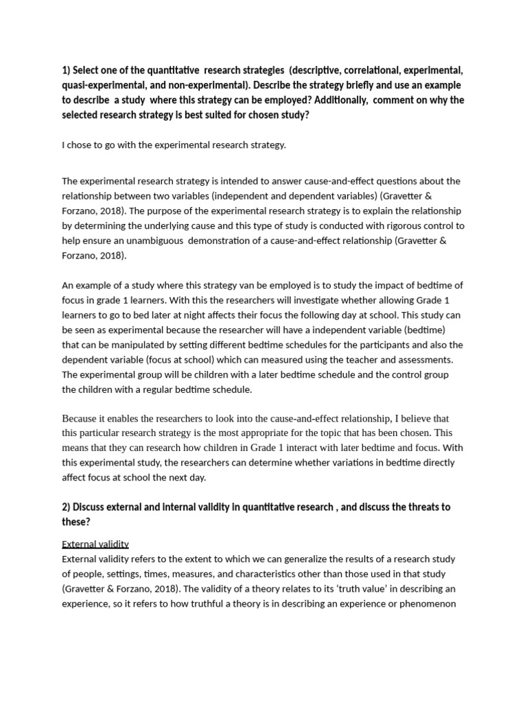 Session 3 Research Activity | PDF | Validity (Statistics) | Experiment