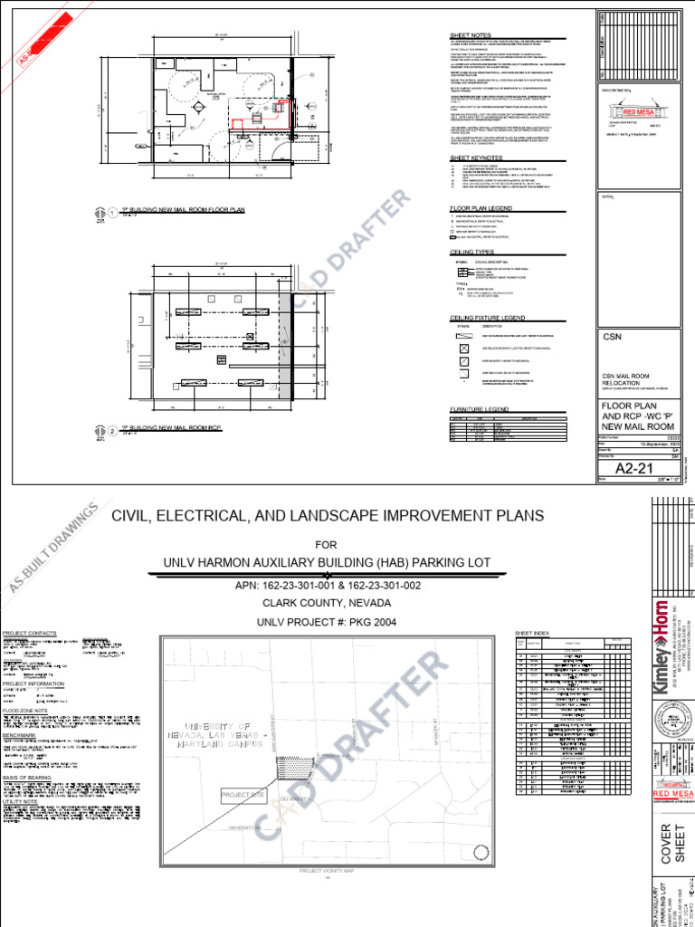 UNLV Harmon Auxiliary Parking Plans | PDF | Clark County, Nevada