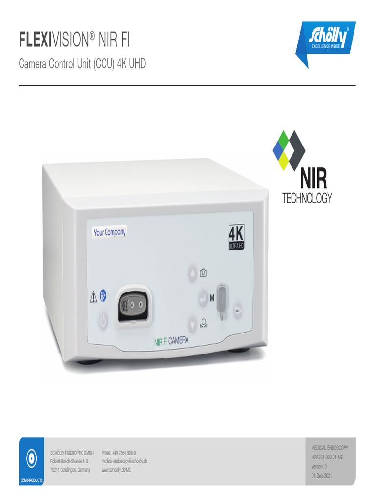 CAIMAN HEALTH BY SCHÖLLY Camera Control Unit (CCU) 4K UHD NIR | PDF ...
