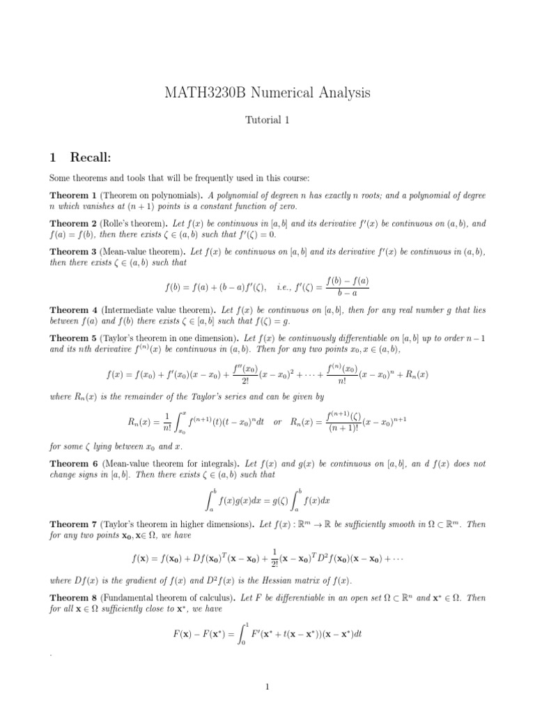 tut 1s | PDF | Mathematical Analysis | Mathematics