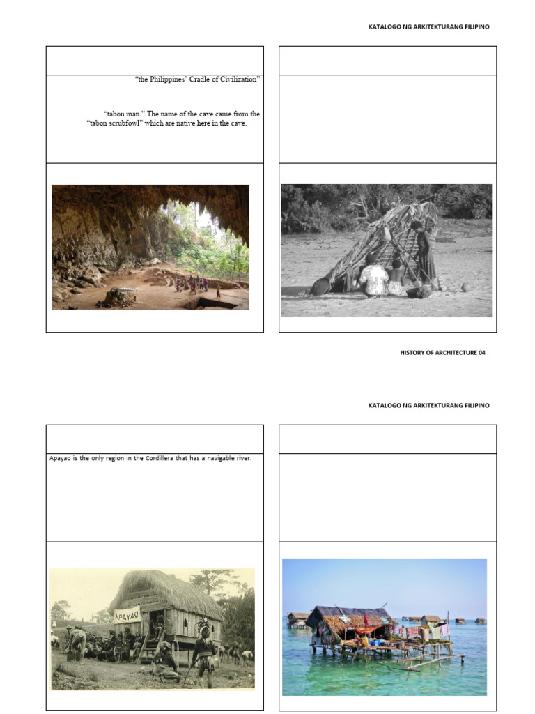 Tabon Cave 2 Lean To Katalogo NG Arkitekturang Filipino PDF Free | PDF