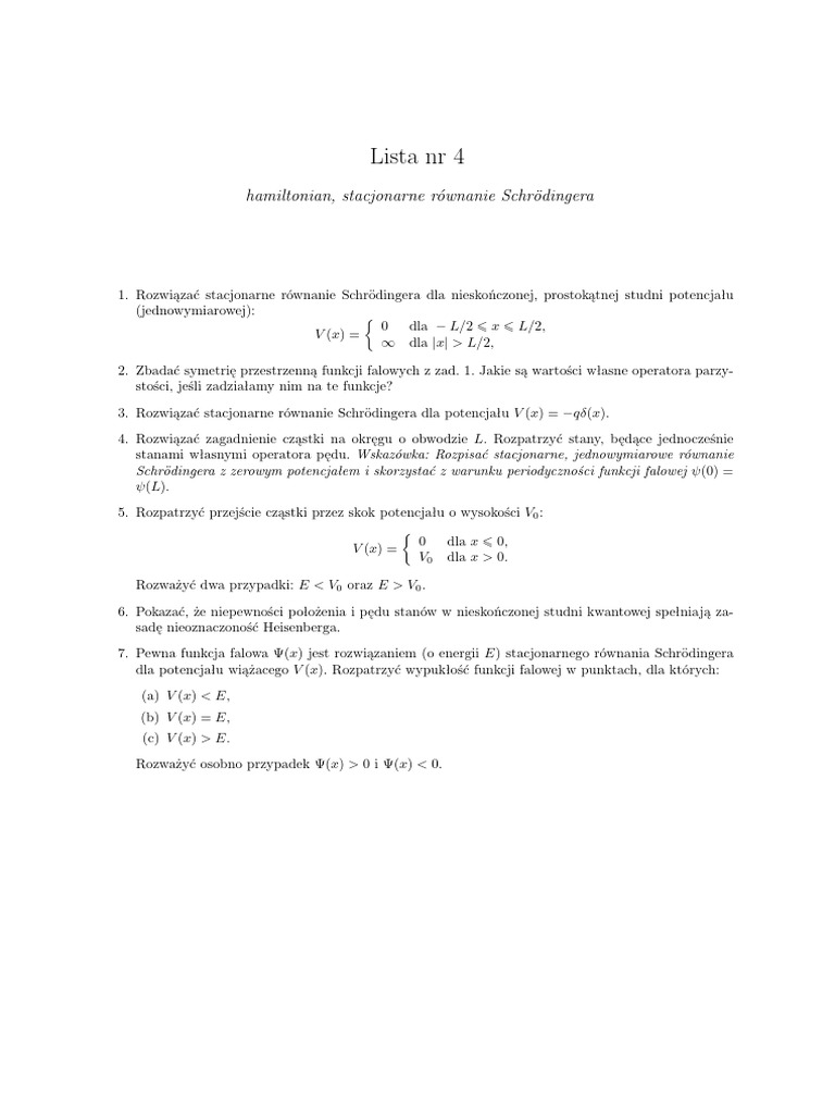 Quant Lista 4 | PDF
