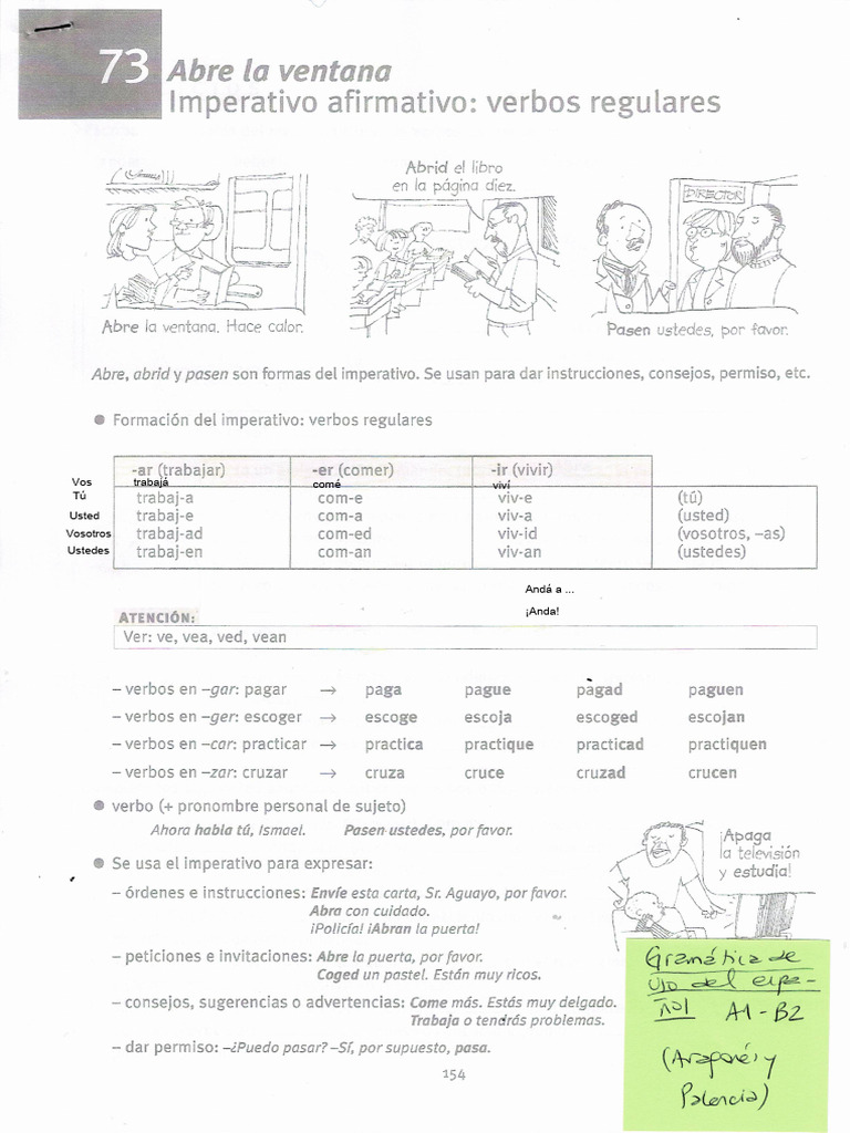 Imperativo Afirmativo | PDF