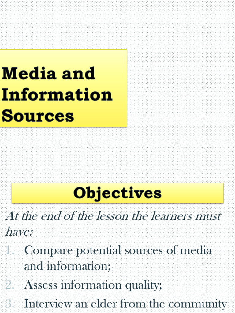 Evaluating Media and Information Sources | PDF | Information | Knowledge