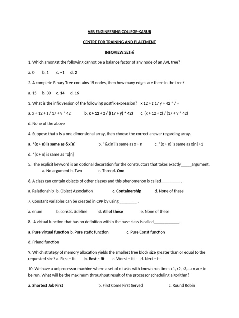 infoview set6 | PDF | Method (Computer Programming) | Constructor (Object Oriented Programming)