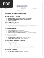 Message Writing G5 | PDF