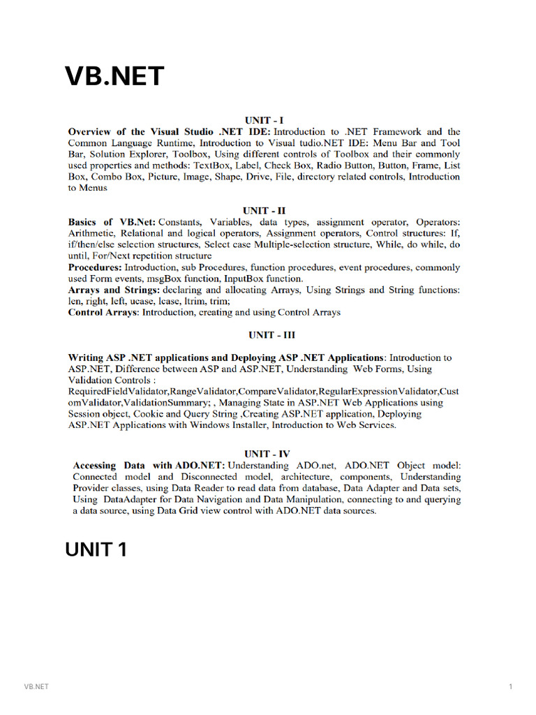 VB Net | PDF