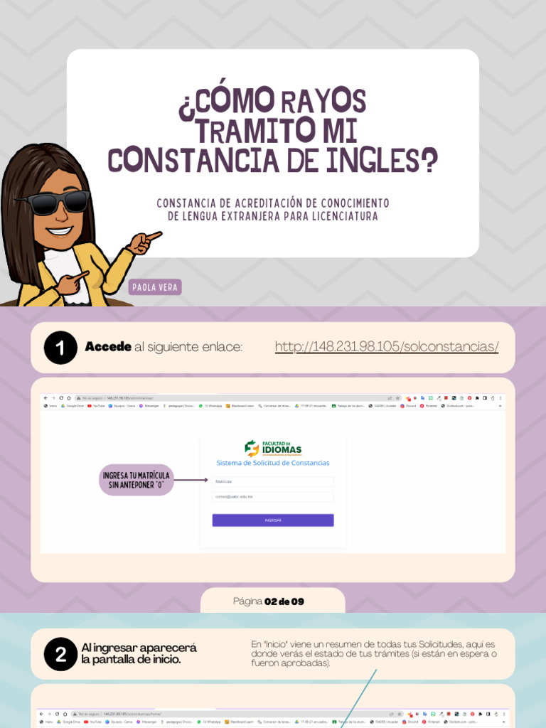 Guía para Tramitar Constancia de Inglés | PDF