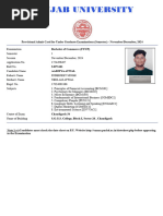 Ugexam - Puexam.in StudentAdmitCard - Aspx | PDF