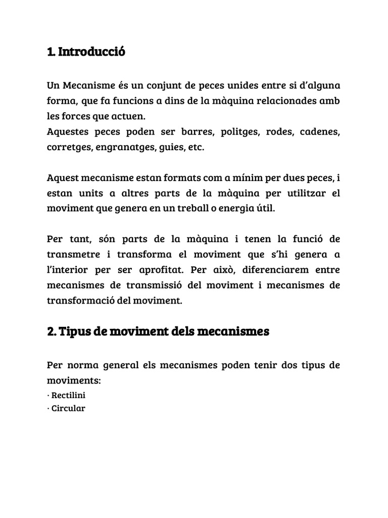 Mecanismes | PDF