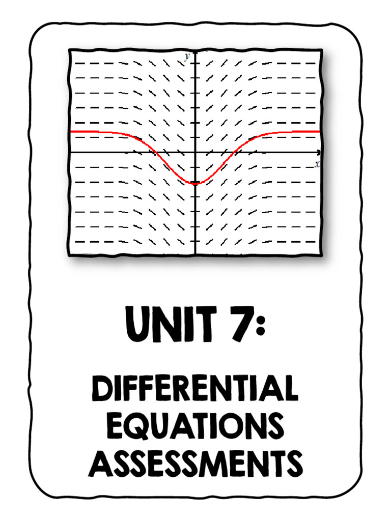 Differential Equations Assessments | PDF | Exponential Function | Equations