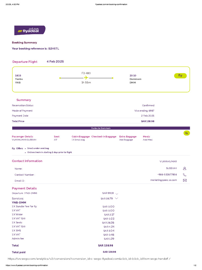 flyadeal.com_en_booking-confirmation | PDF | Foreign Exchange Market ...