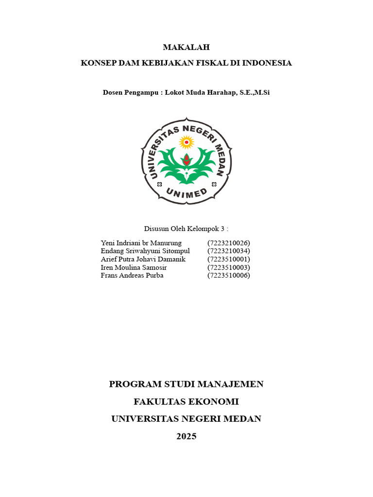 Kebijakan Fiskal dan Pertumbuhan Ekonomi Indonesia | PDF