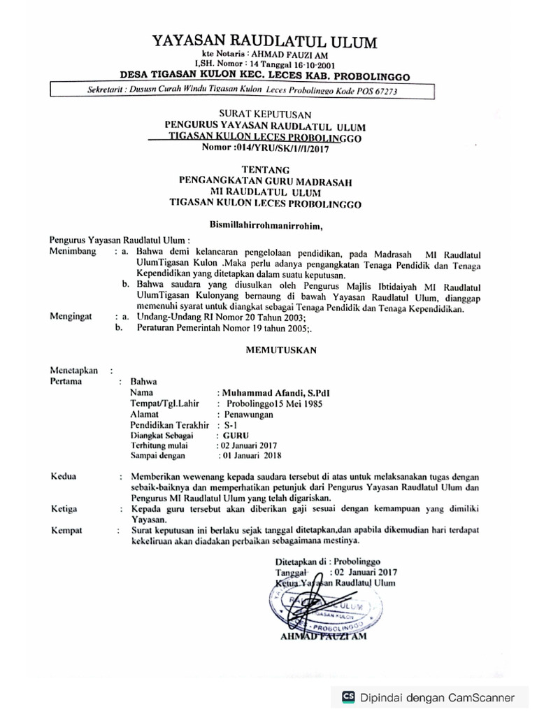 SK Yayasan - M Afandi - 2017 | PDF