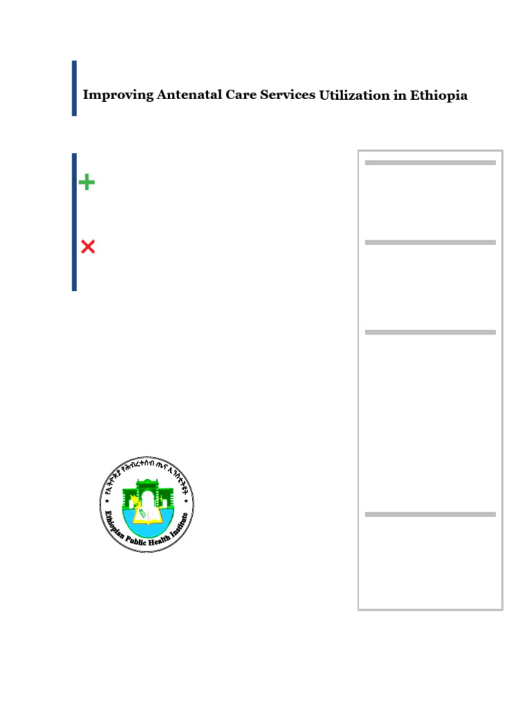 A ANC Service Utilization in Ethiopia Full Report | PDF | Systematic ...