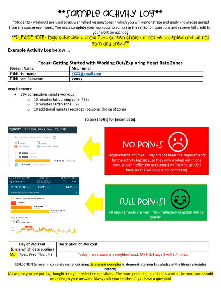Sample+Activity+Log | PDF