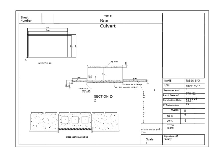 Box Culvert Model | PDF