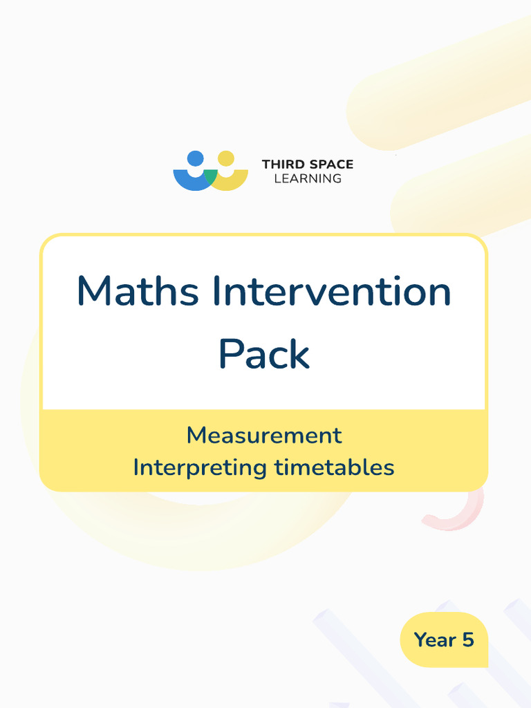 Y5 Interpreting Timetables | PDF | Mathematics | Cognition
