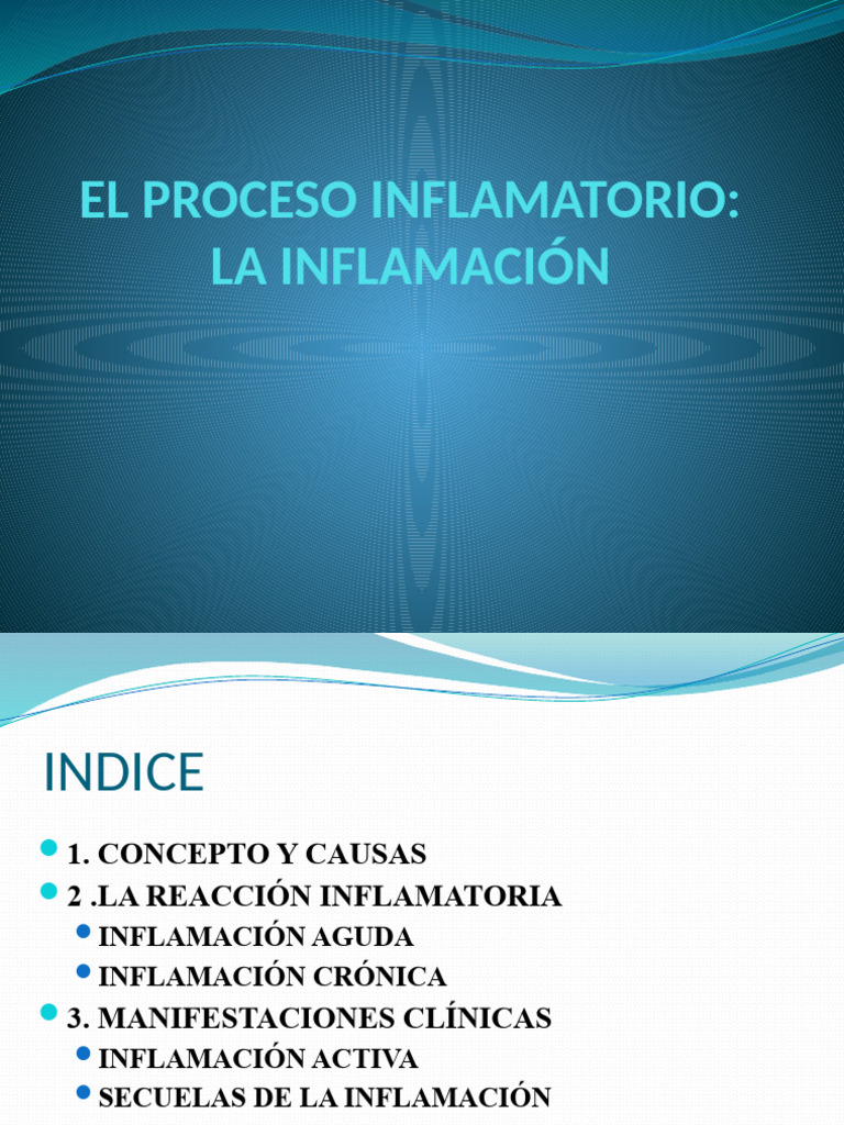 EL PROCESO INFLAMATORIO - Tema 5 | PDF | Inflamación | Macrófago