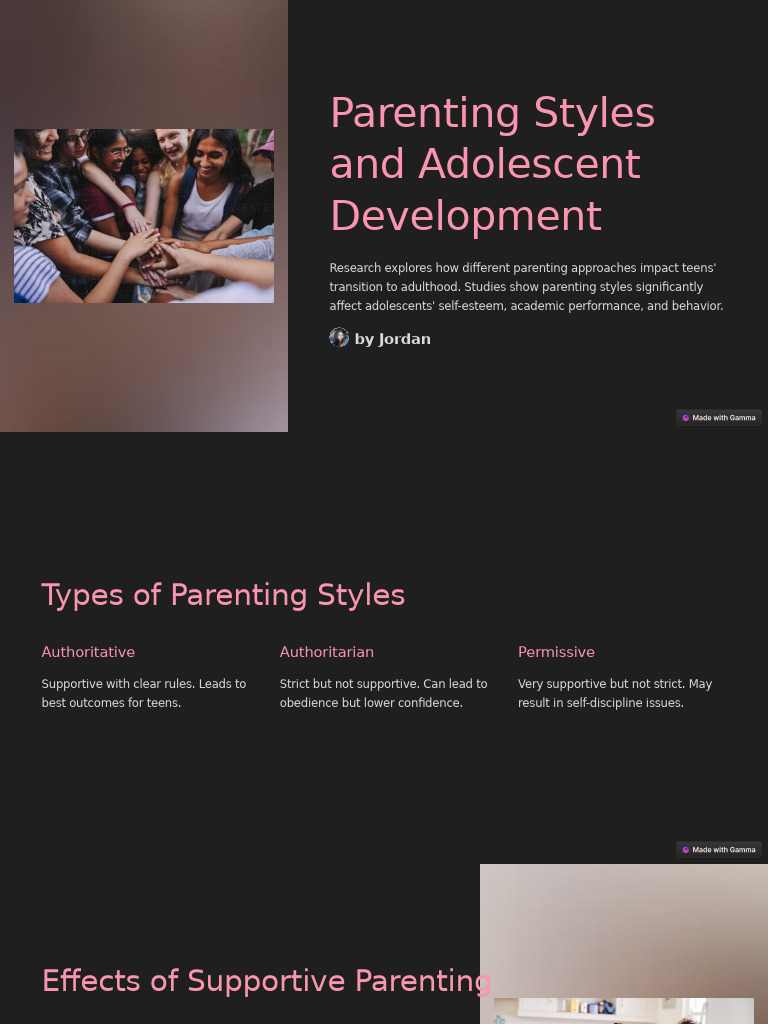 Parenting Styles and Adolescent Development | PDF | Parenting | Adolescence