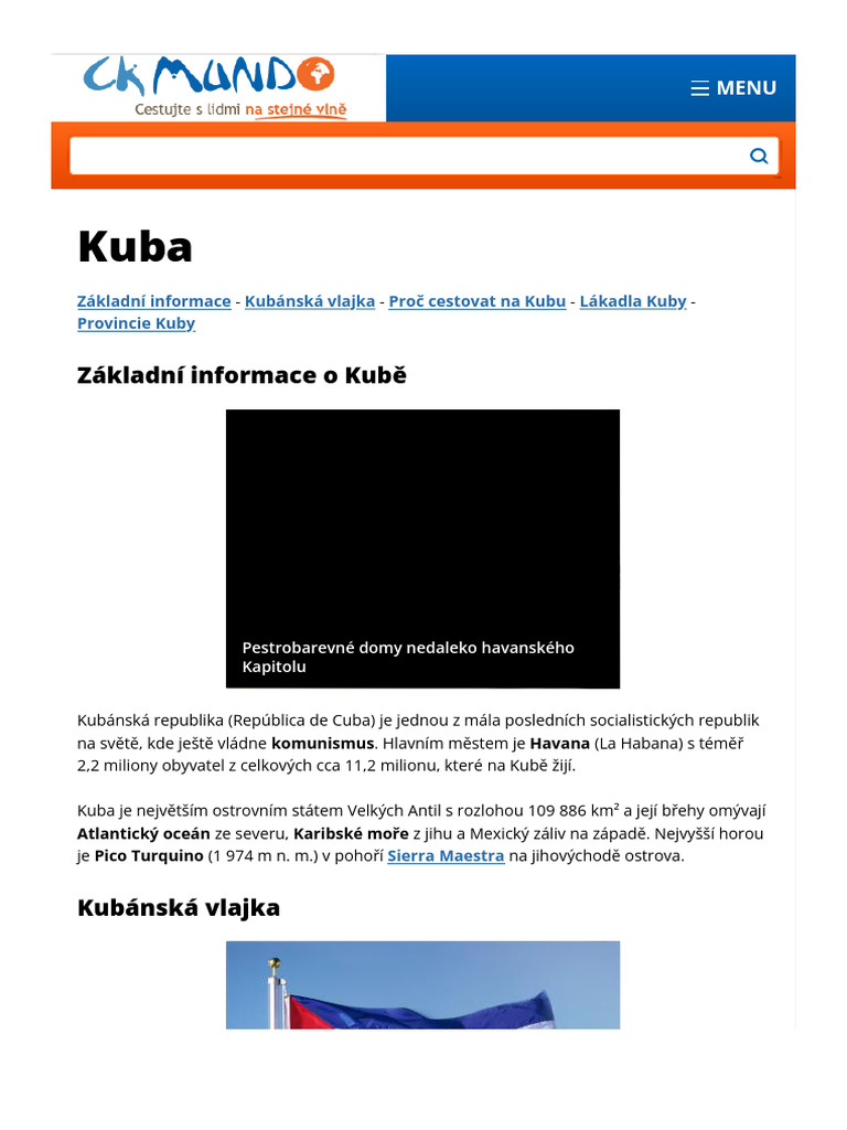 Kuba - On-Line Průvodce - CK Mundo | PDF