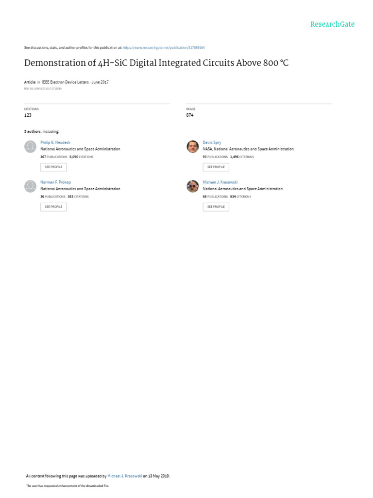Demonstration_of_4H-SiC_Digital_Integrated_Circuit | PDF | Electronic Circuits | Integrated Circuit
