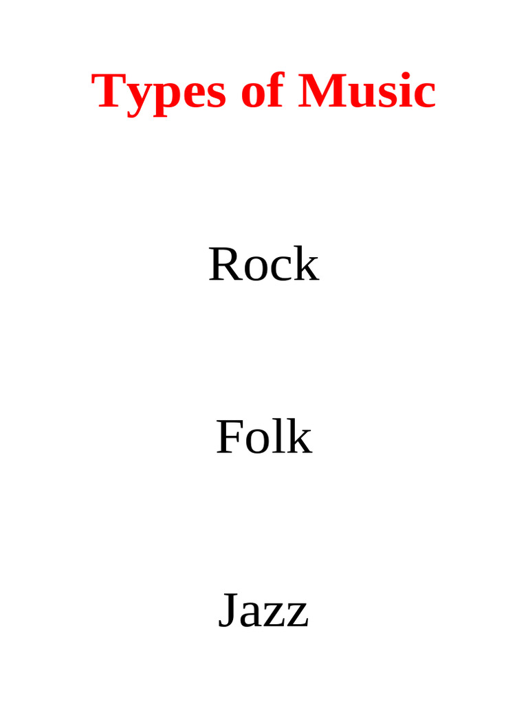 Comprehensive Guide to Music Genres and Roles | PDF