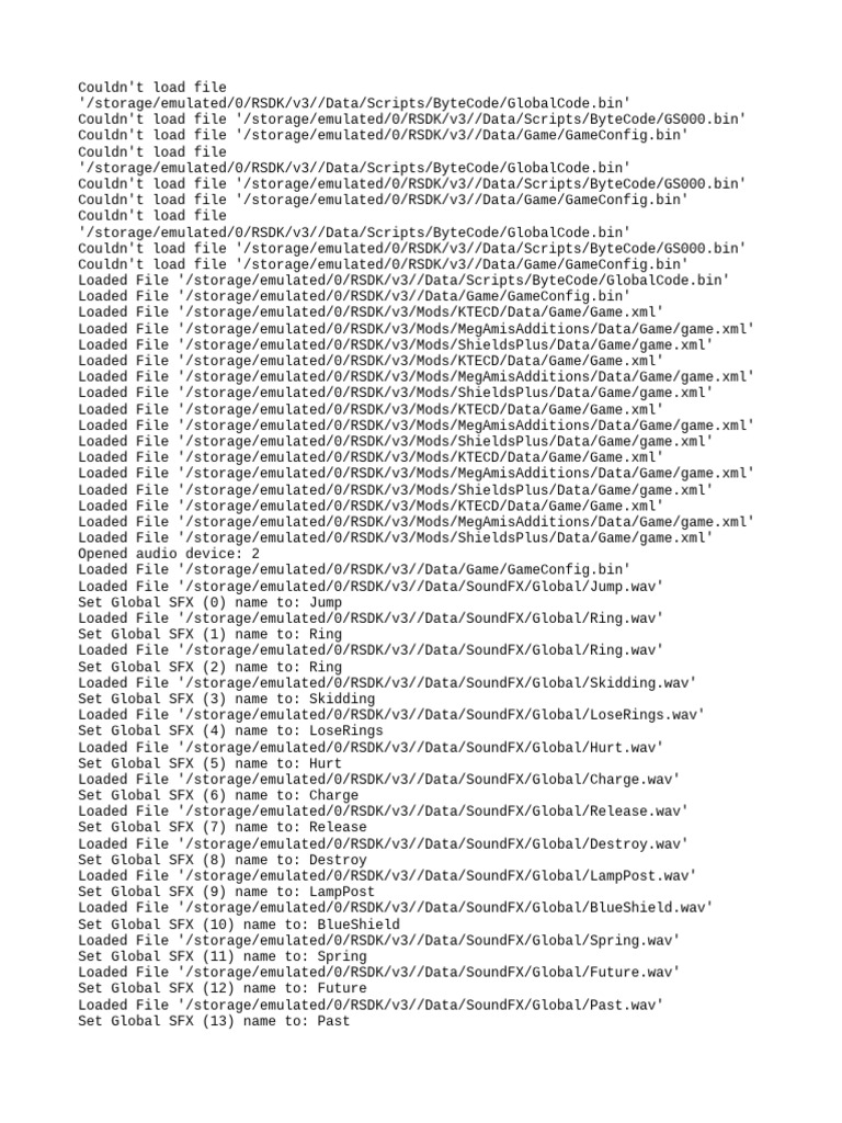 Log | PDF | Text File | Computer File