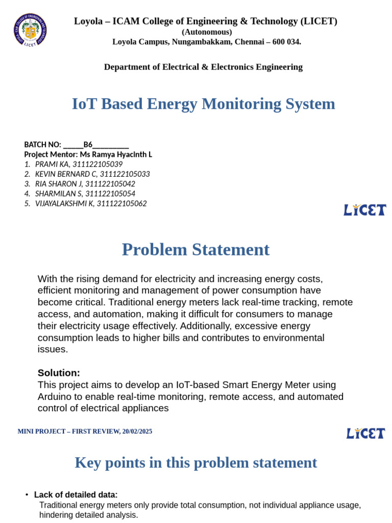 Iot Based Energy Monitoring System | PDF | Internet Of Things | Energy ...